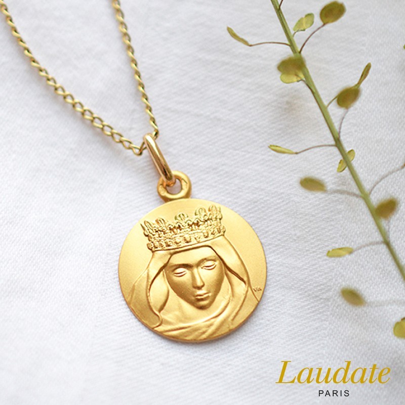 Medaille baptême fille : Notre dame de Laudate - Laudate Medaille baptême fille : Notre dame de Laudate - Laudate